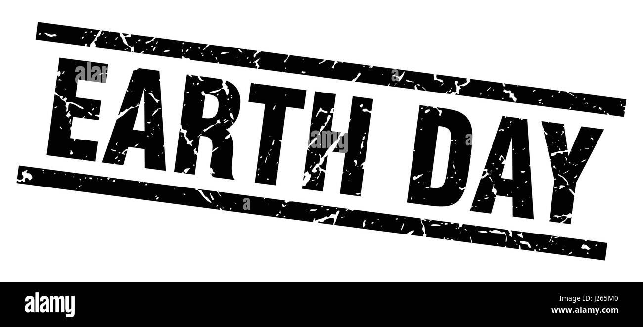 square grunge black earth day stamp Stock Vector Image & Art - Alamy