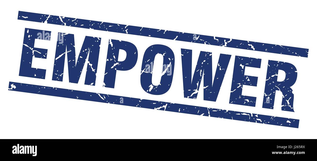 square grunge blue empower stamp Stock Vector Image & Art - Alamy