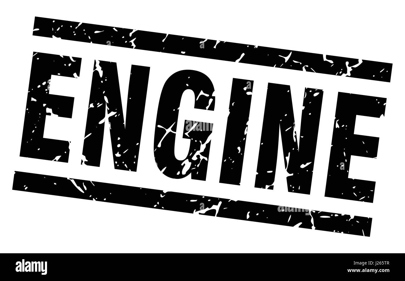 square grunge black engine stamp Stock Vector Image & Art - Alamy