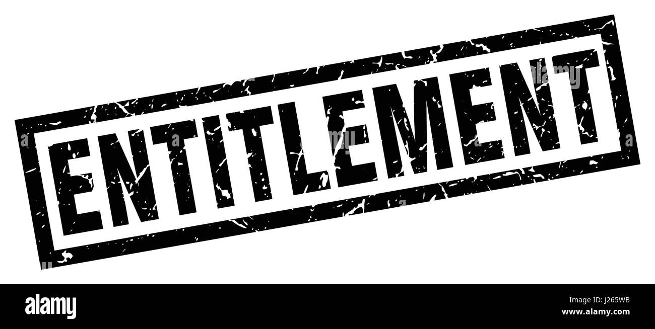 square grunge black entitlement stamp Stock Vector Image & Art - Alamy