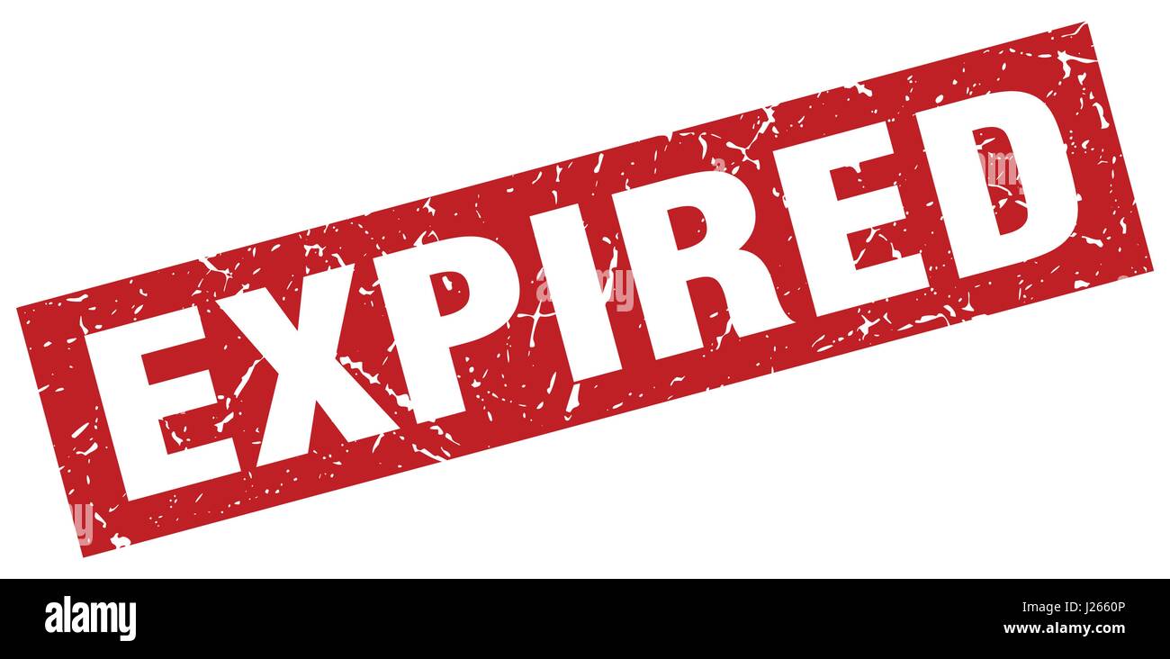 square grunge red expired stamp Stock Vector Image & Art - Alamy