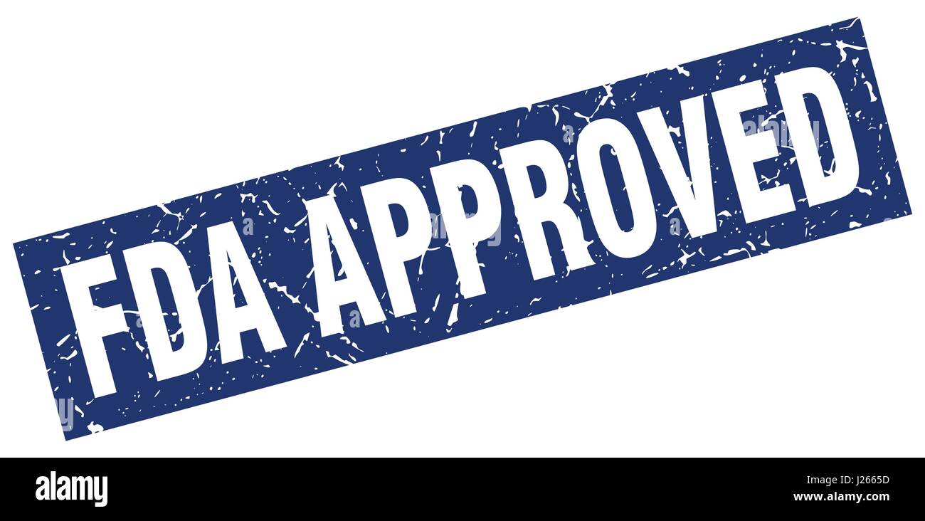 square grunge blue fda approved stamp Stock Vector Image & Art - Alamy