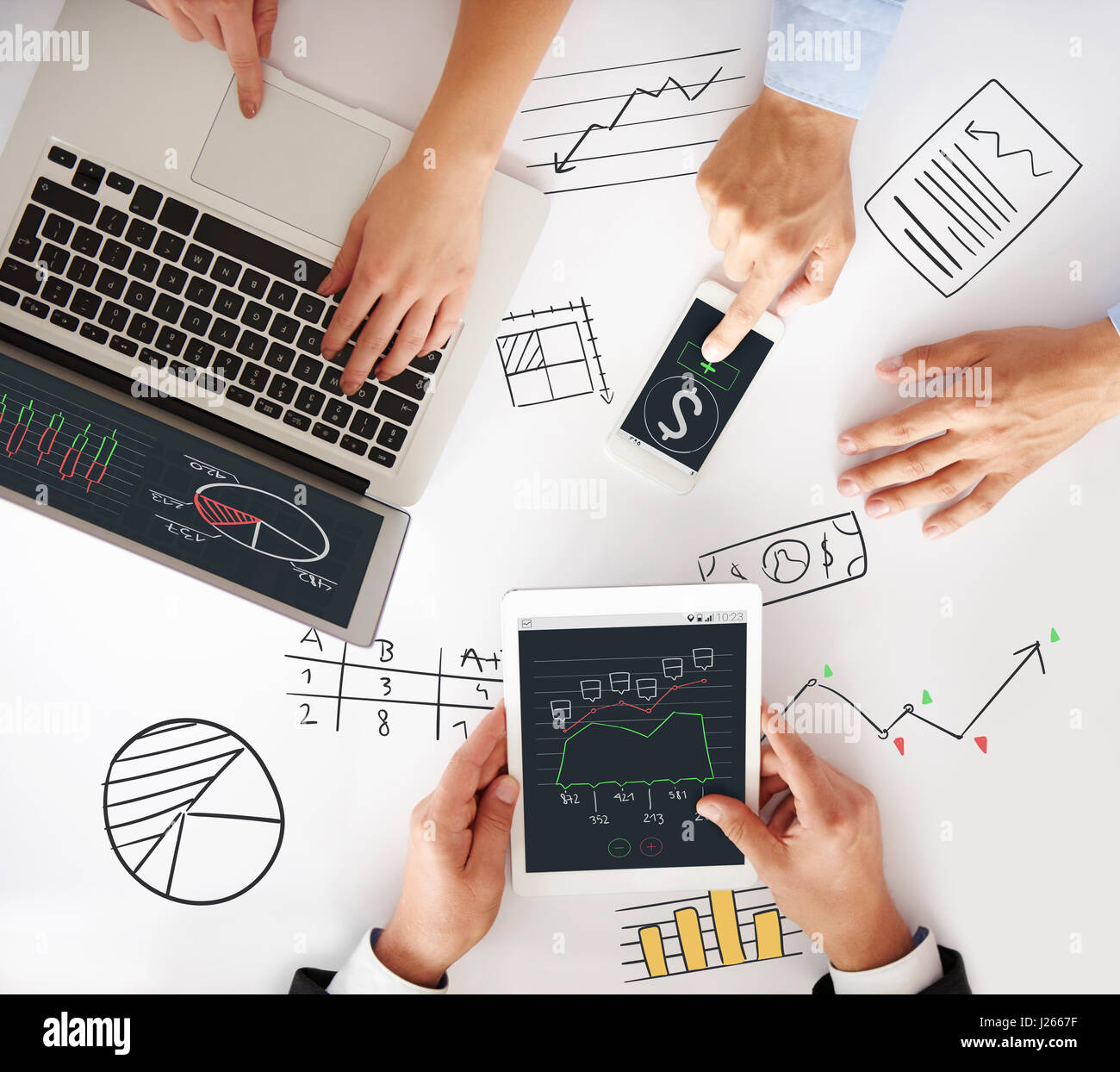 Business chart vector hi-res stock photography and images - Alamy