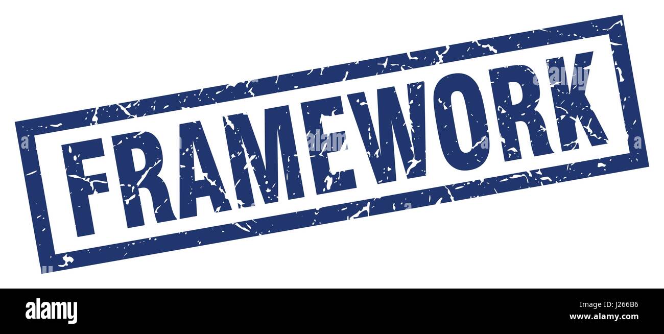 square grunge blue framework stamp Stock Vector Image & Art - Alamy