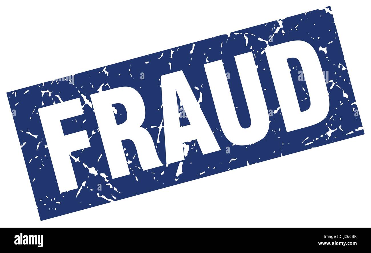 square grunge blue fraud stamp Stock Vector Image & Art - Alamy