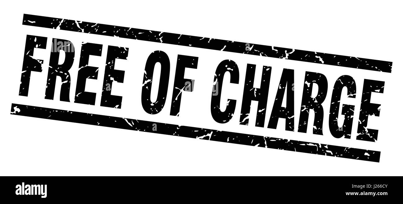 square grunge black free of charge stamp Stock Vector Image & Art - Alamy