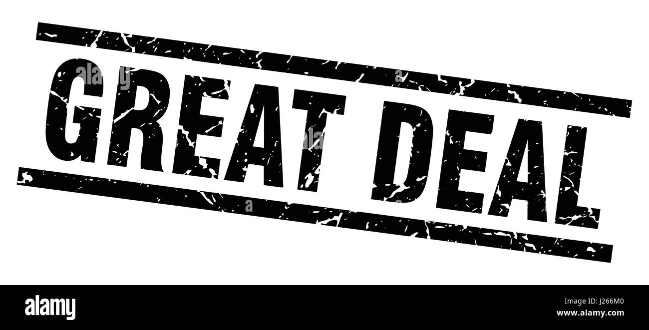 square grunge black great deal stamp Stock Vector Image & Art - Alamy