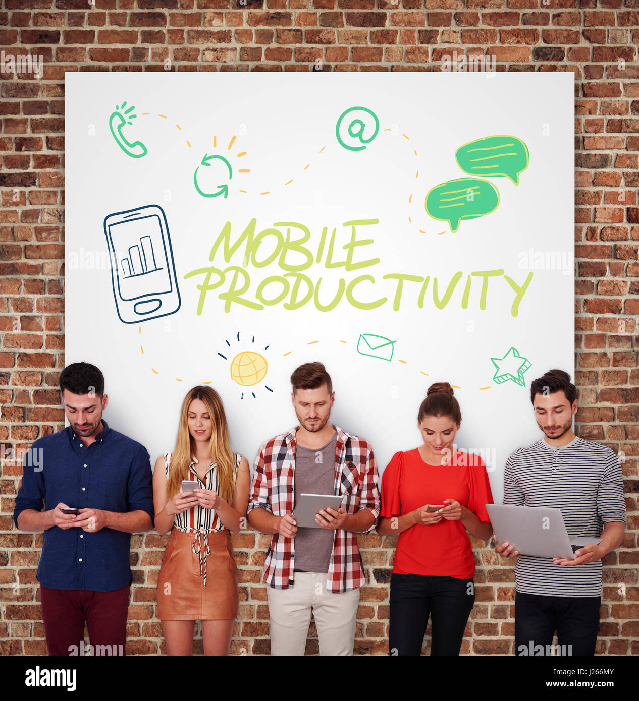 Brainstorm amoung young people crew Stock Photo - Alamy