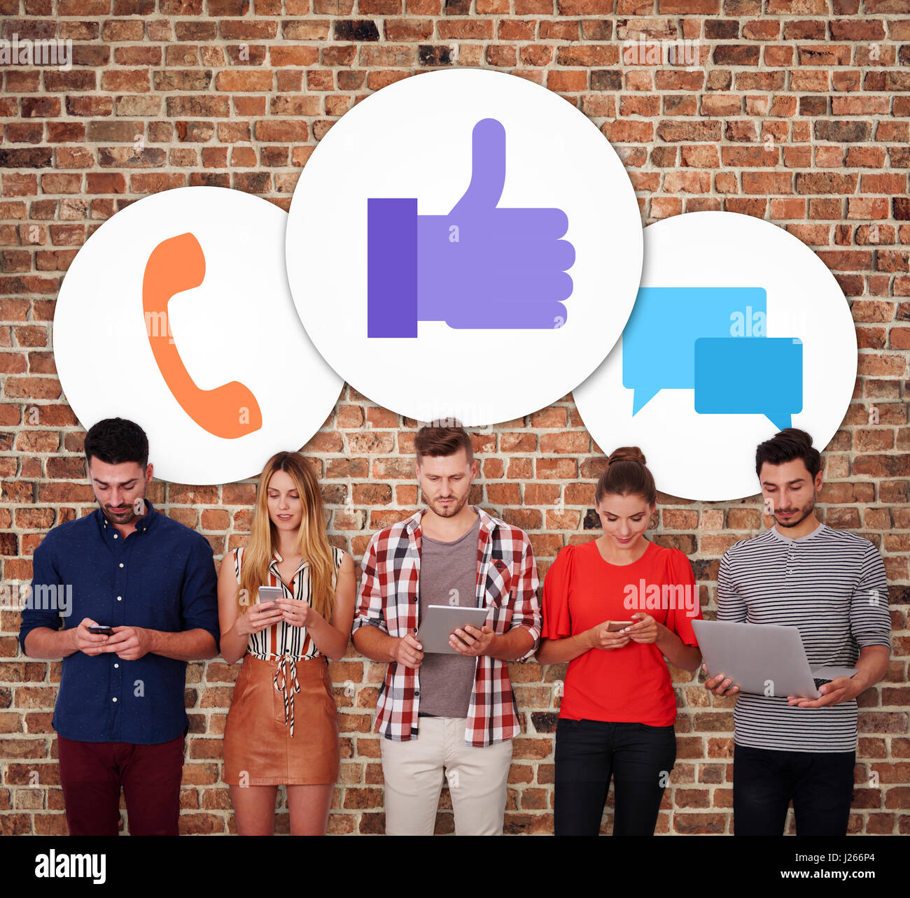 Group of people social networking Stock Photo - Alamy