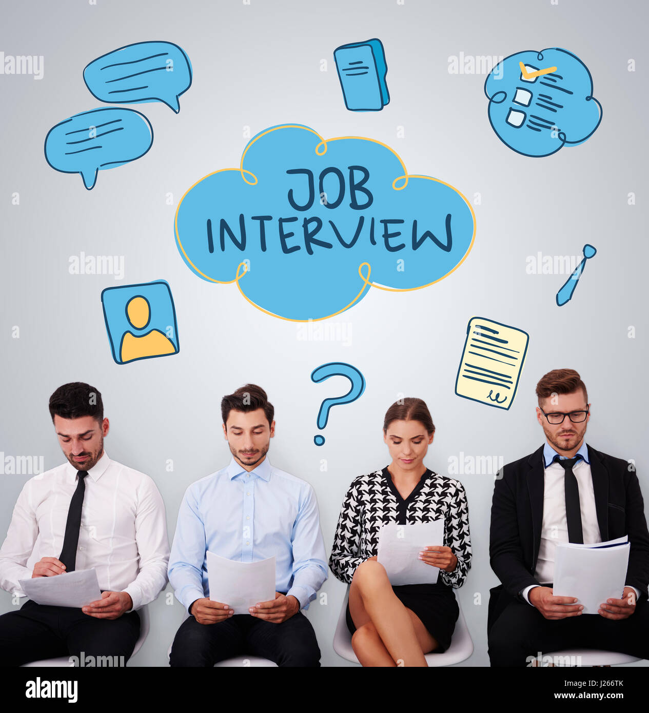 People recruiting new staff for their team Stock Photo - Alamy