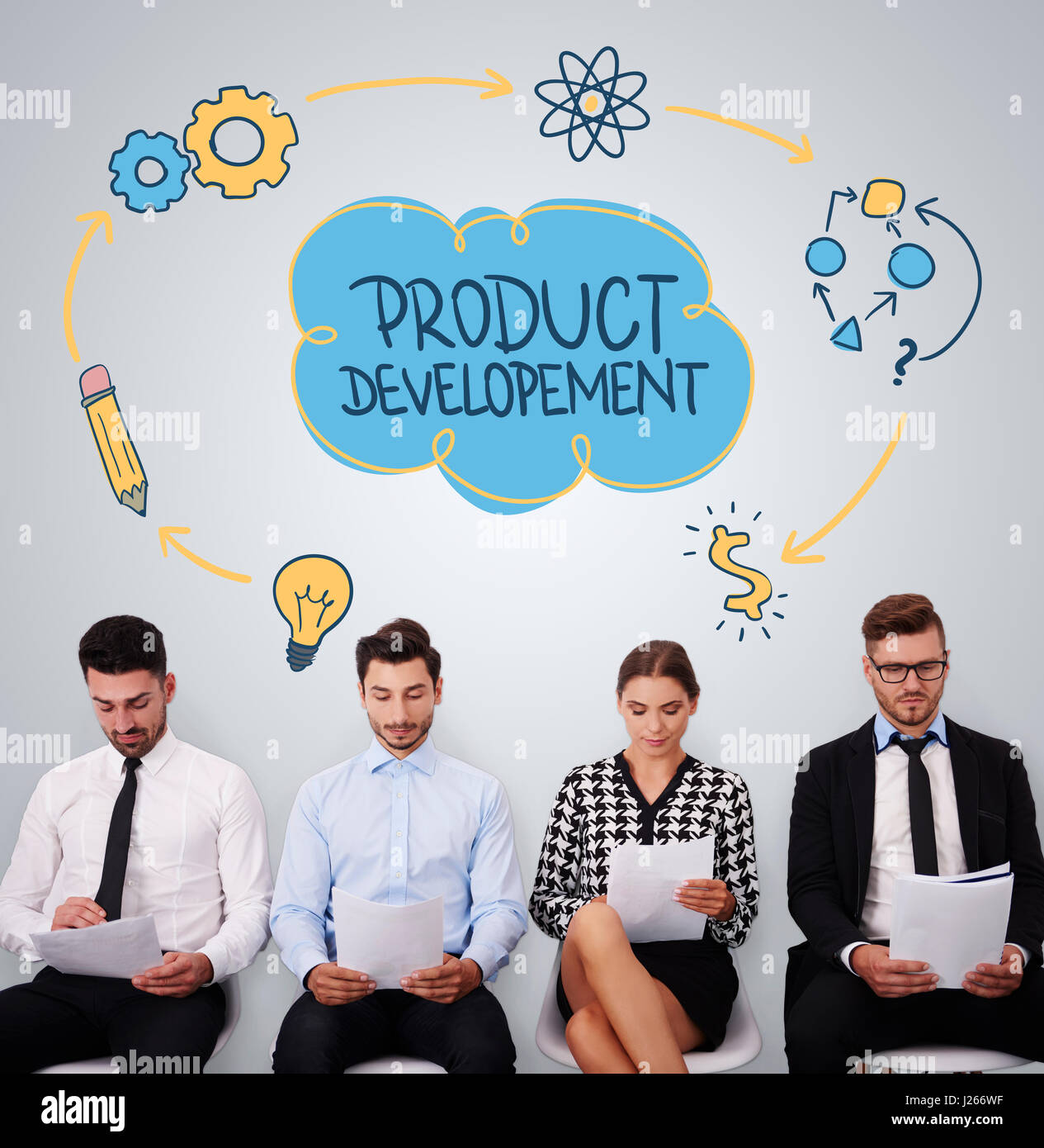Team Working on product developement Stock Photo - Alamy