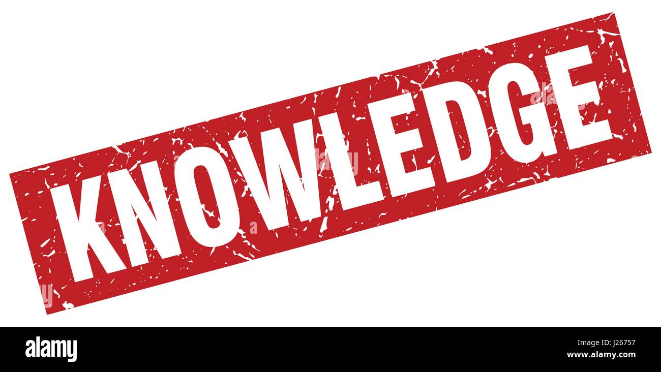 Knowledge red grunge vintage Stock Vector Images - Alamy