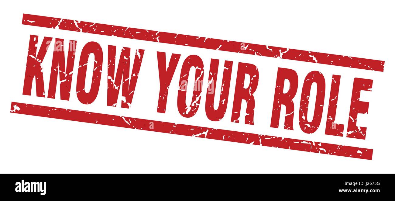 Know your role Cut Out Stock Images & Pictures - Alamy