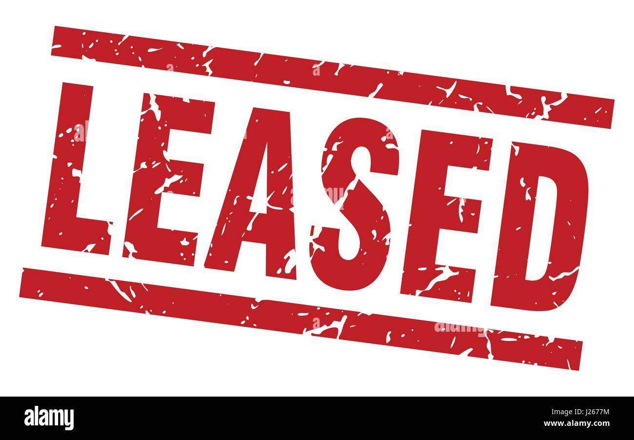 square grunge red leased stamp Stock Vector Image & Art - Alamy