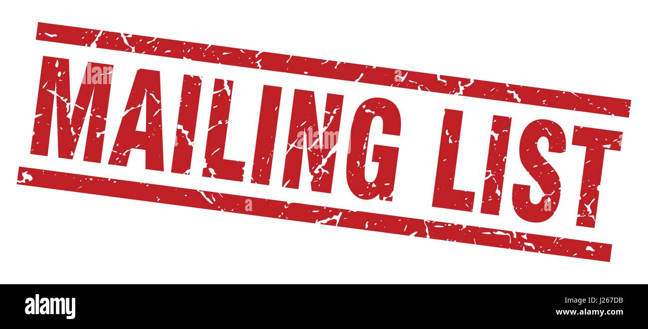 Mailing list stamp hi-res stock photography and images - Alamy