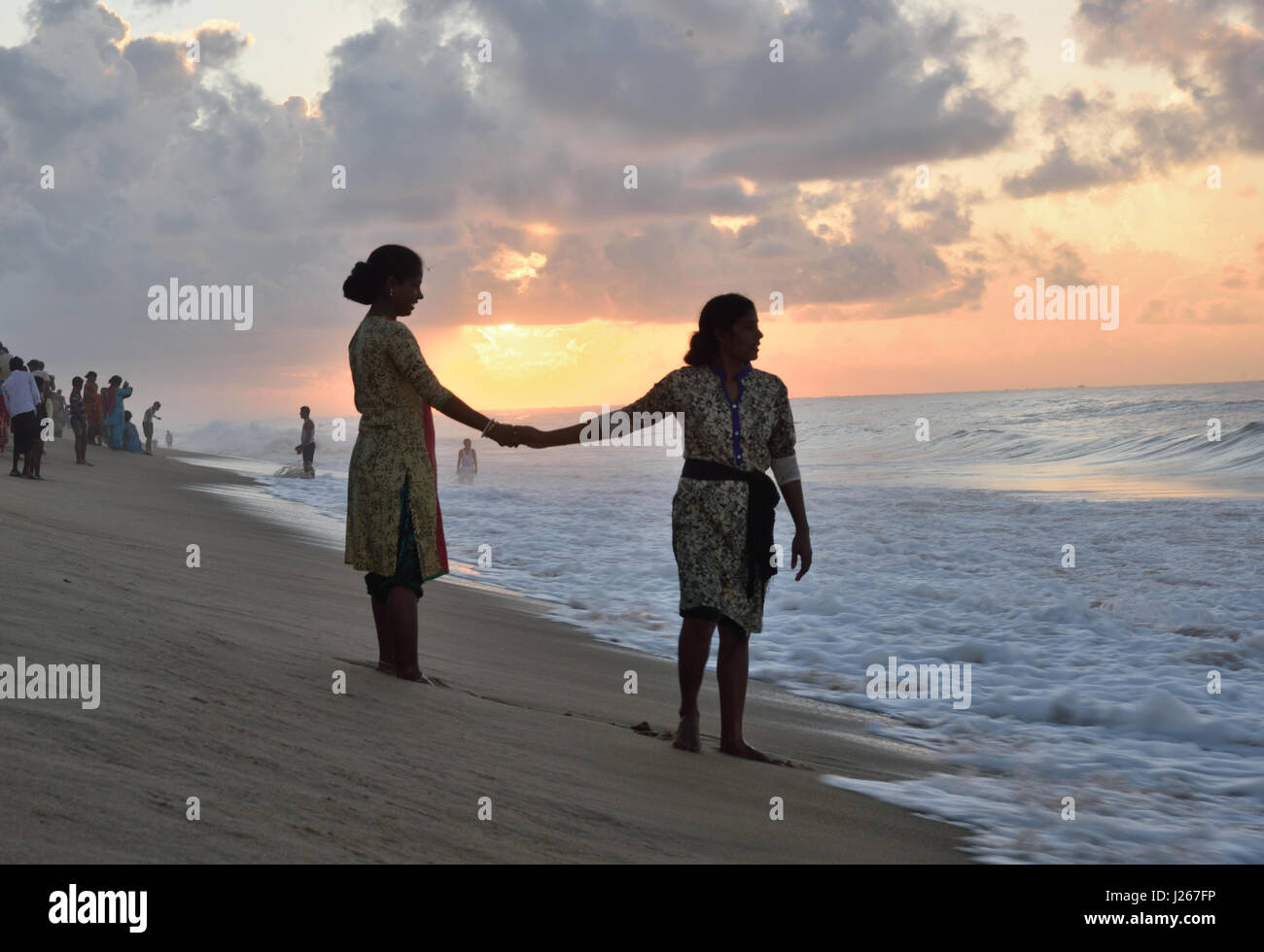 Puri beach sunrise hi-res stock photography and images - Alamy