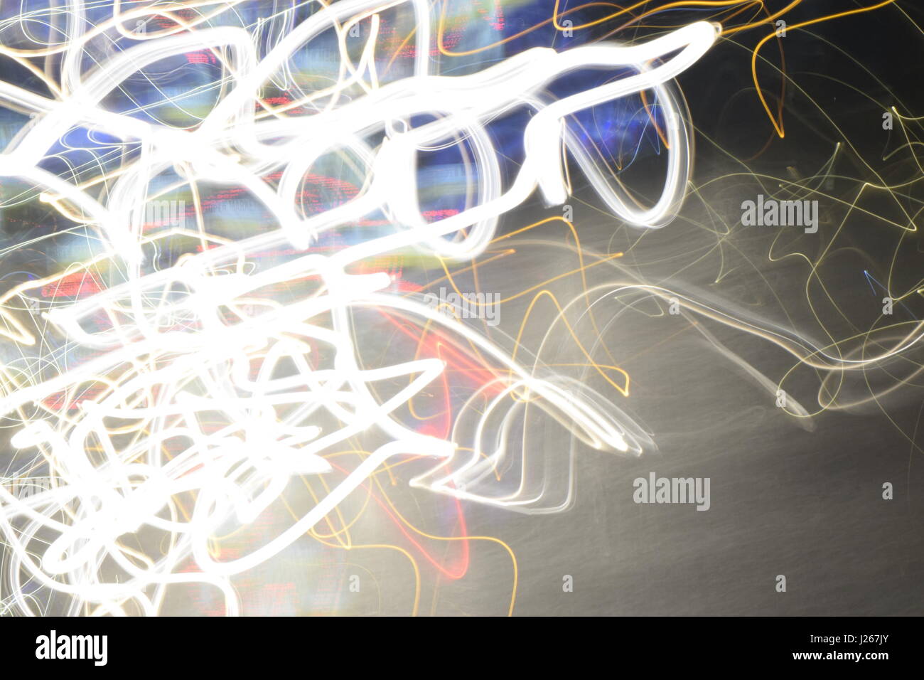 An amazing spread of colored light Stock Photo - Alamy