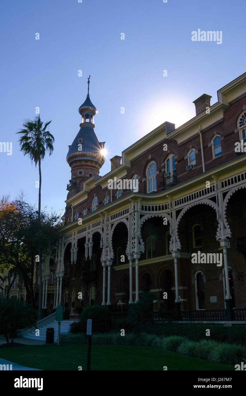 Moorish architecture of the University of Tampa, Florida Stock Photo ...