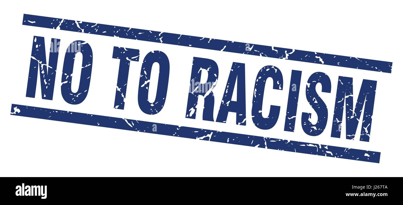No racism blue sign Cut Out Stock Images & Pictures - Alamy
