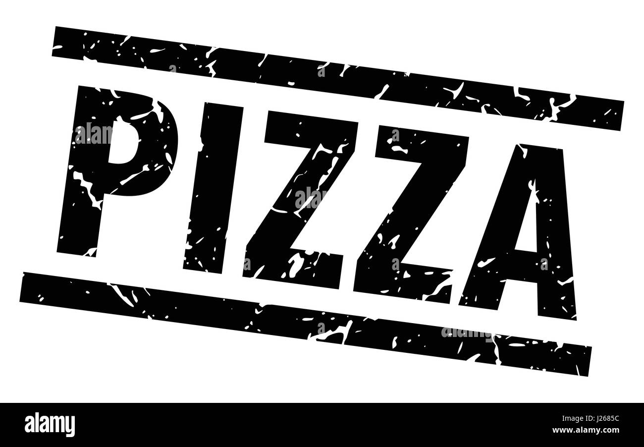 Pizza stamp Black and White Stock Photos & Images - Alamy