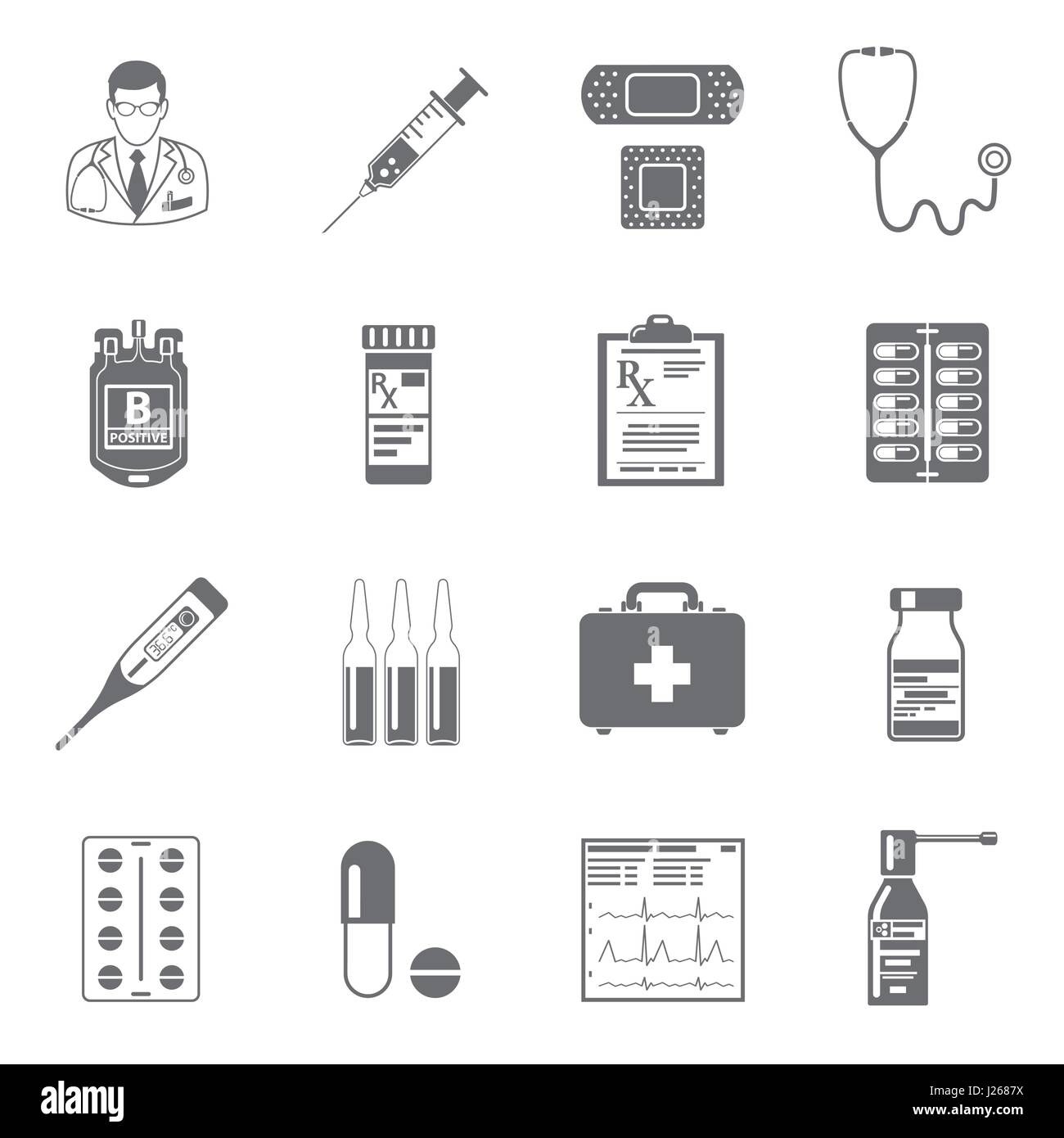 Set medical icons Stock Vector Image & Art - Alamy