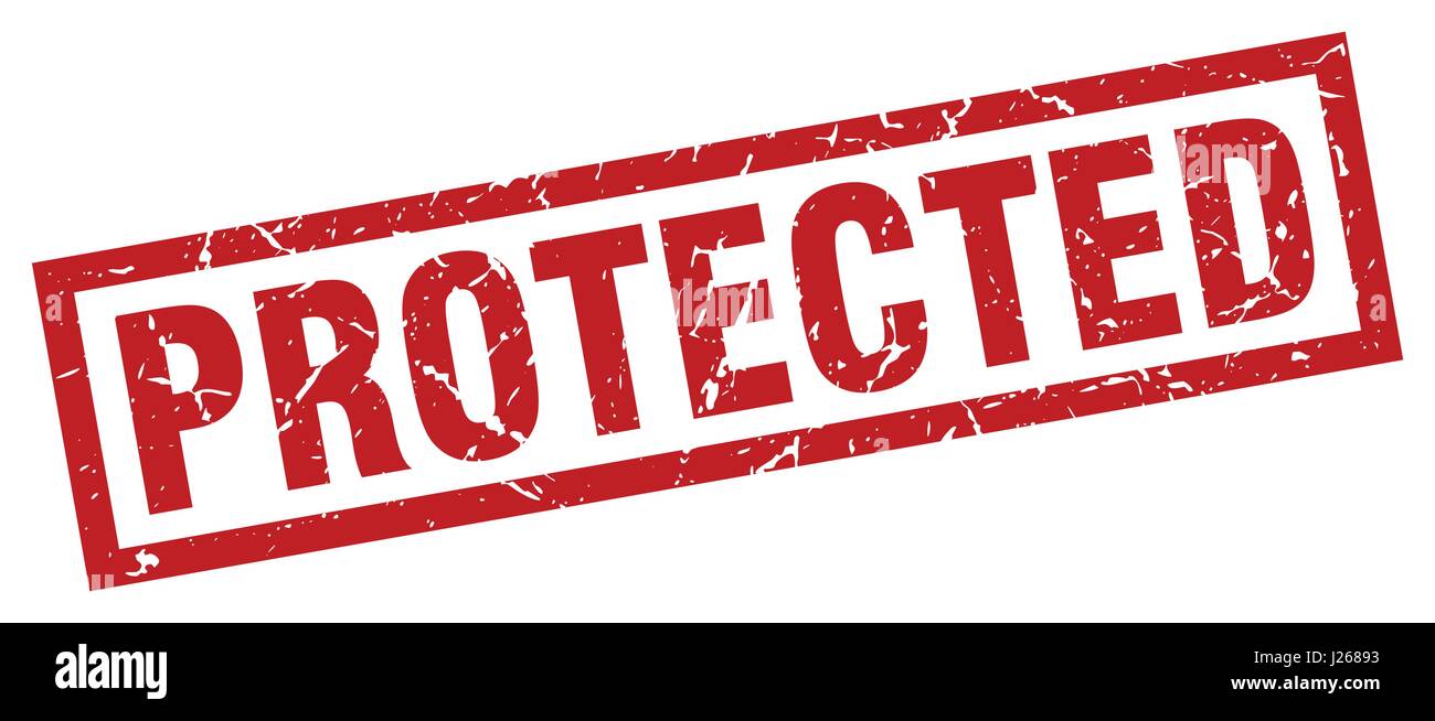 Protected rubber stamp Stock Vector Images - Alamy