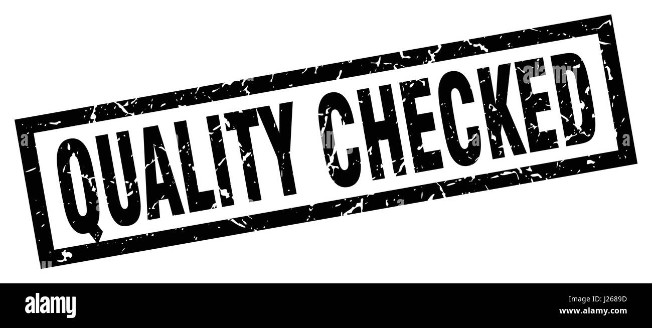 square grunge black quality checked stamp Stock Vector Image & Art - Alamy