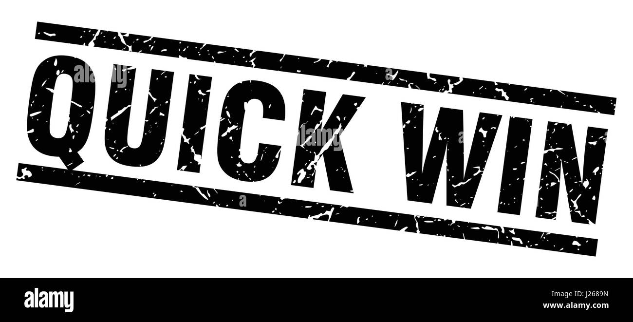 Quick win square stamp hi-res stock photography and images - Alamy