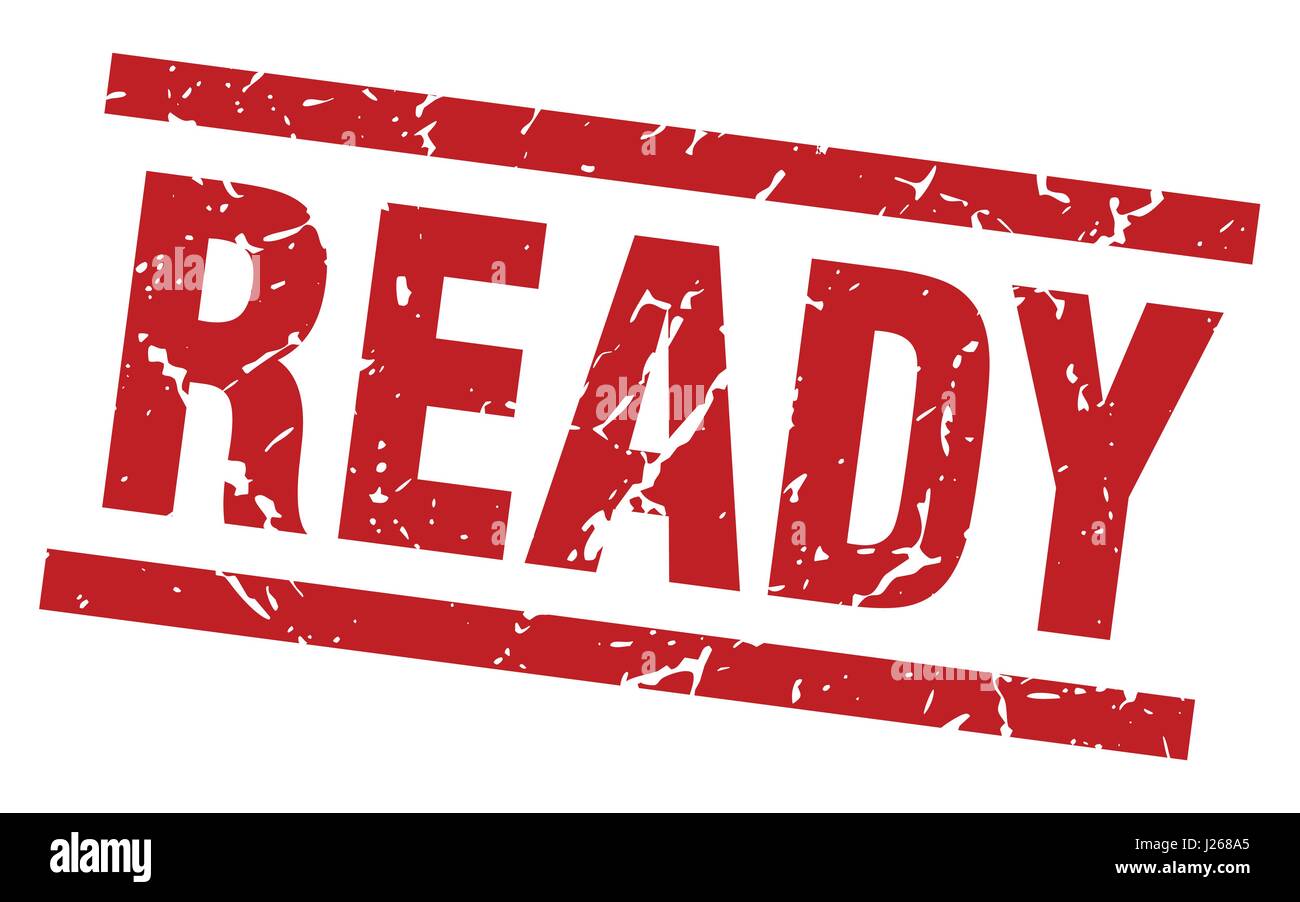 square grunge red ready stamp Stock Vector Image & Art - Alamy