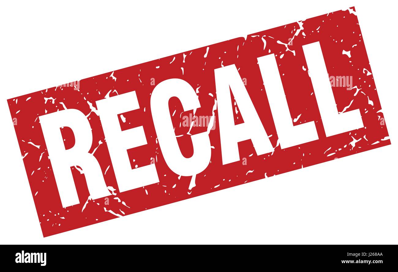 Recall stamp vintage red hi-res stock photography and images - Alamy