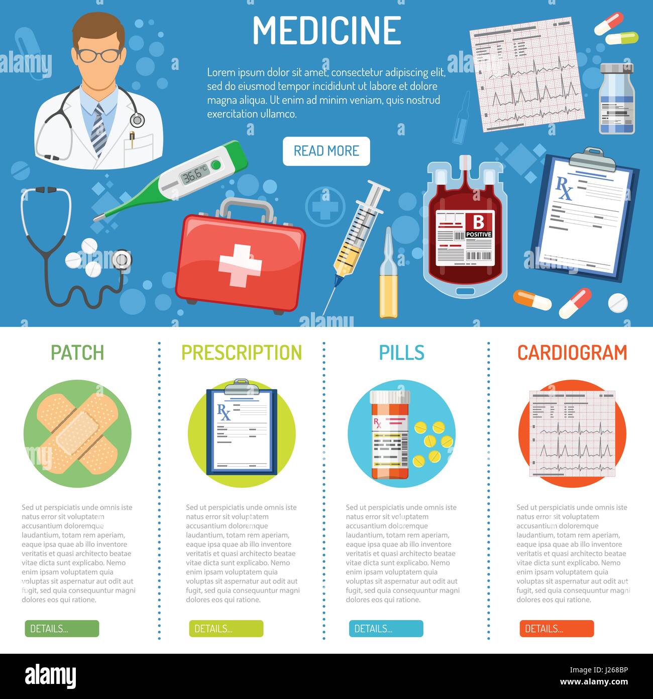 Medical symbol horizontal Stock Vector Images - Alamy
