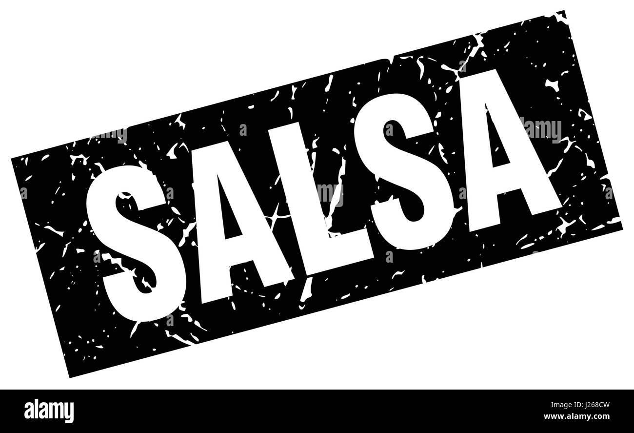 square grunge black salsa stamp Stock Vector Image & Art - Alamy