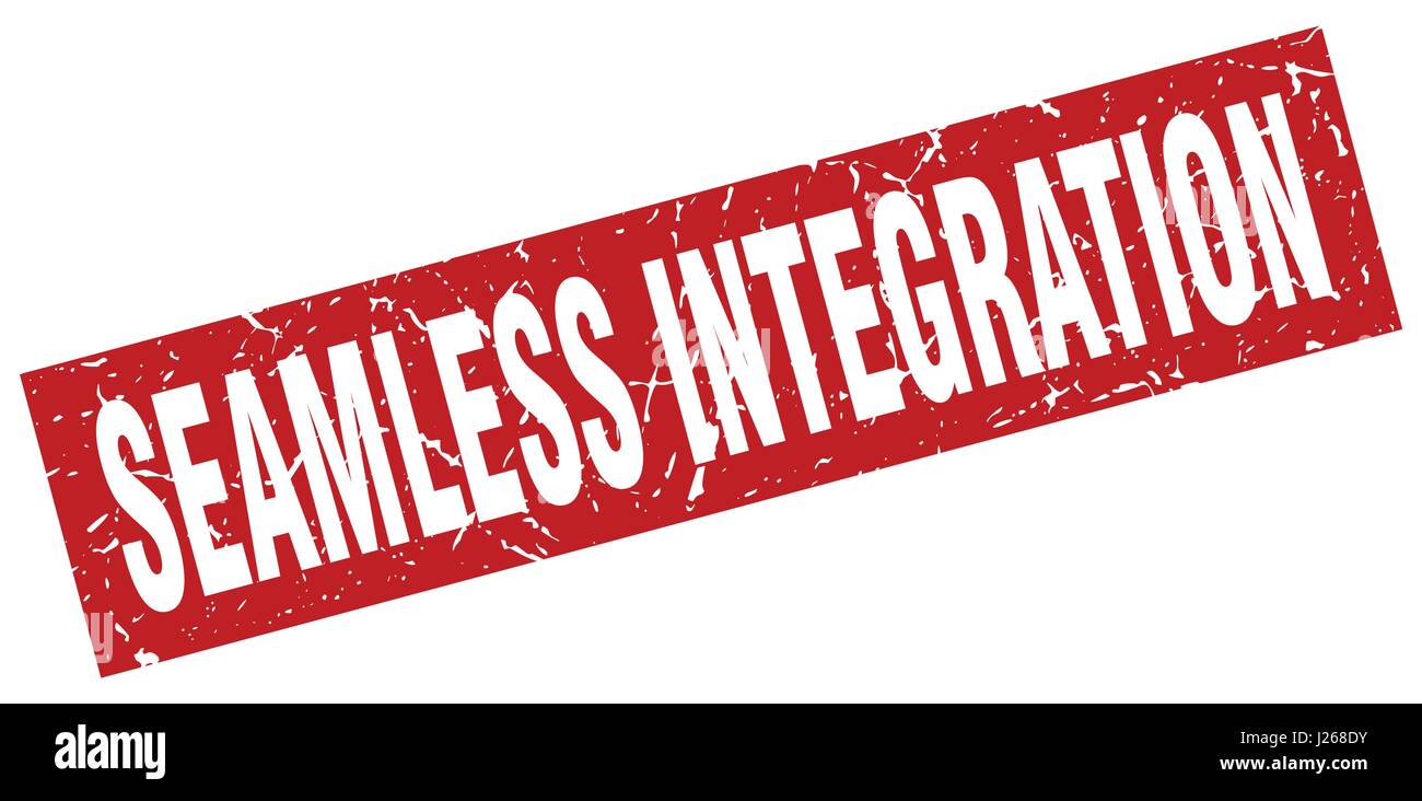 square grunge red seamless integration stamp Stock Vector Image & Art ...