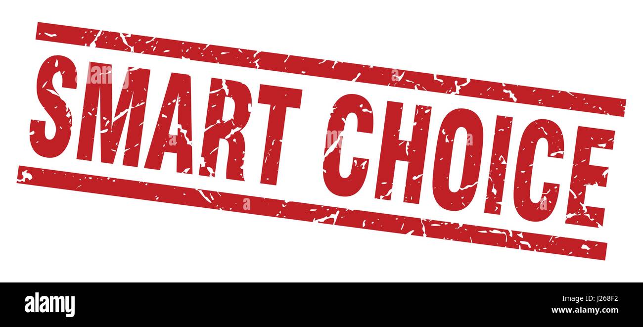 Smart choice rubber stamp hi-res stock photography and images - Alamy