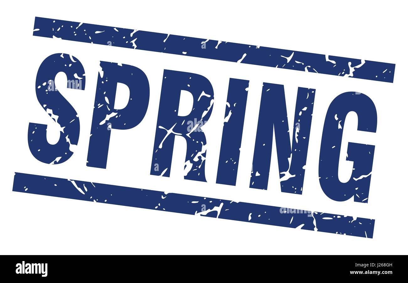 Square grunge blue spring Cut Out Stock Images & Pictures - Alamy