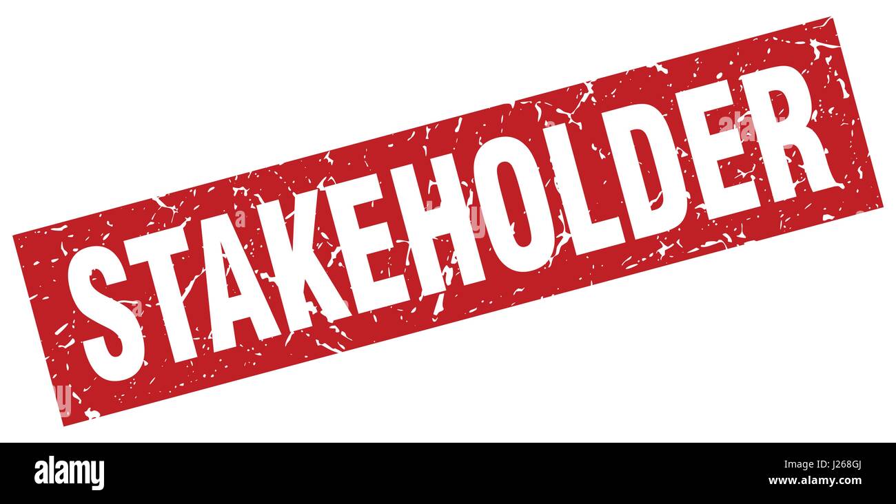 square grunge red stakeholder stamp Stock Vector Image & Art - Alamy