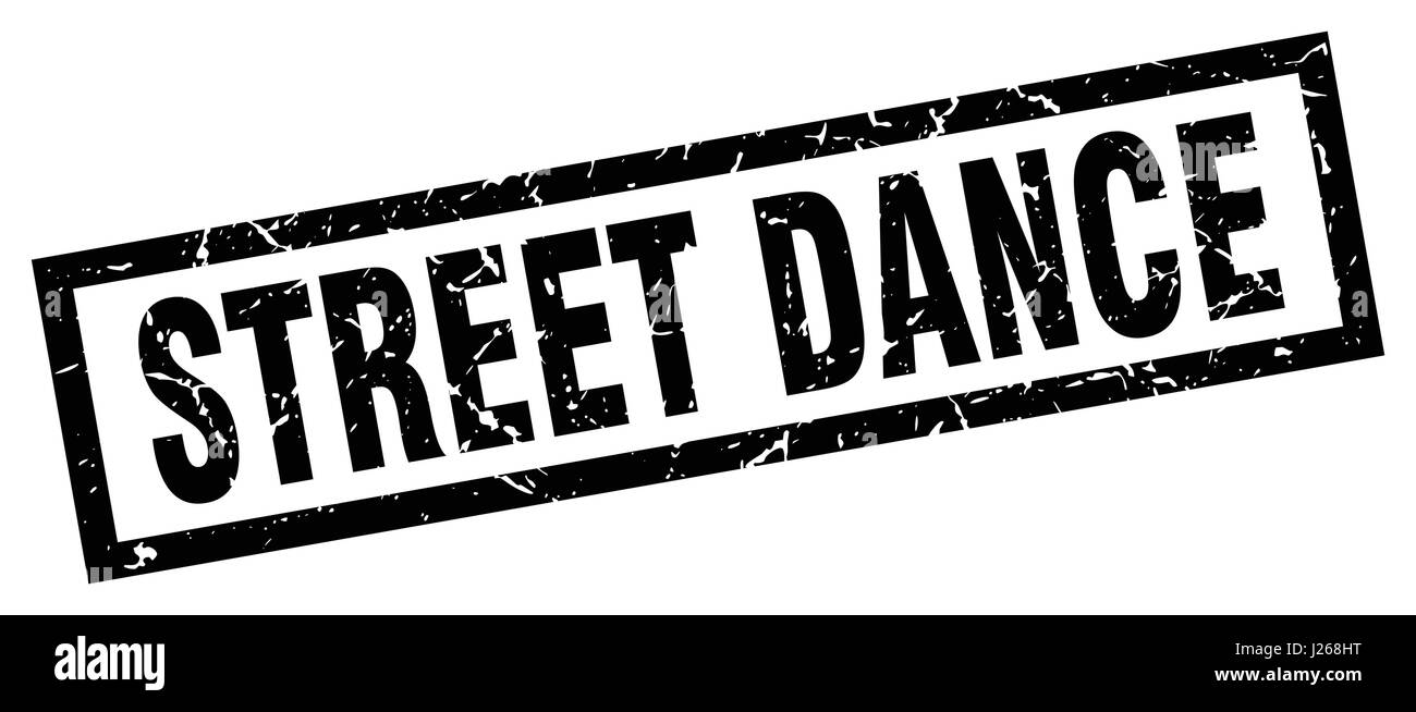 square grunge black street dance stamp Stock Vector Image & Art - Alamy