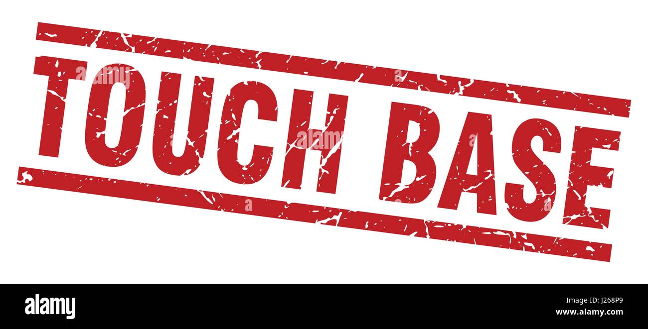 square grunge red touch base stamp Stock Vector Image & Art - Alamy