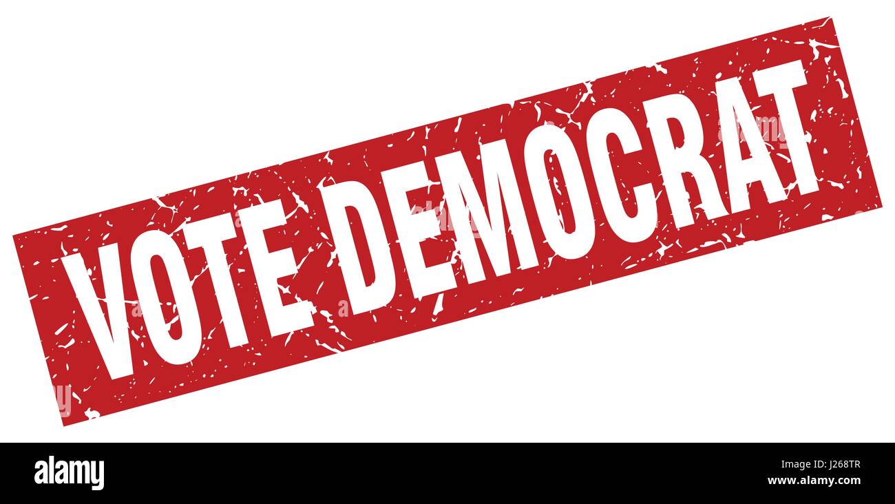 Democrat stamp label square hi-res stock photography and images - Alamy
