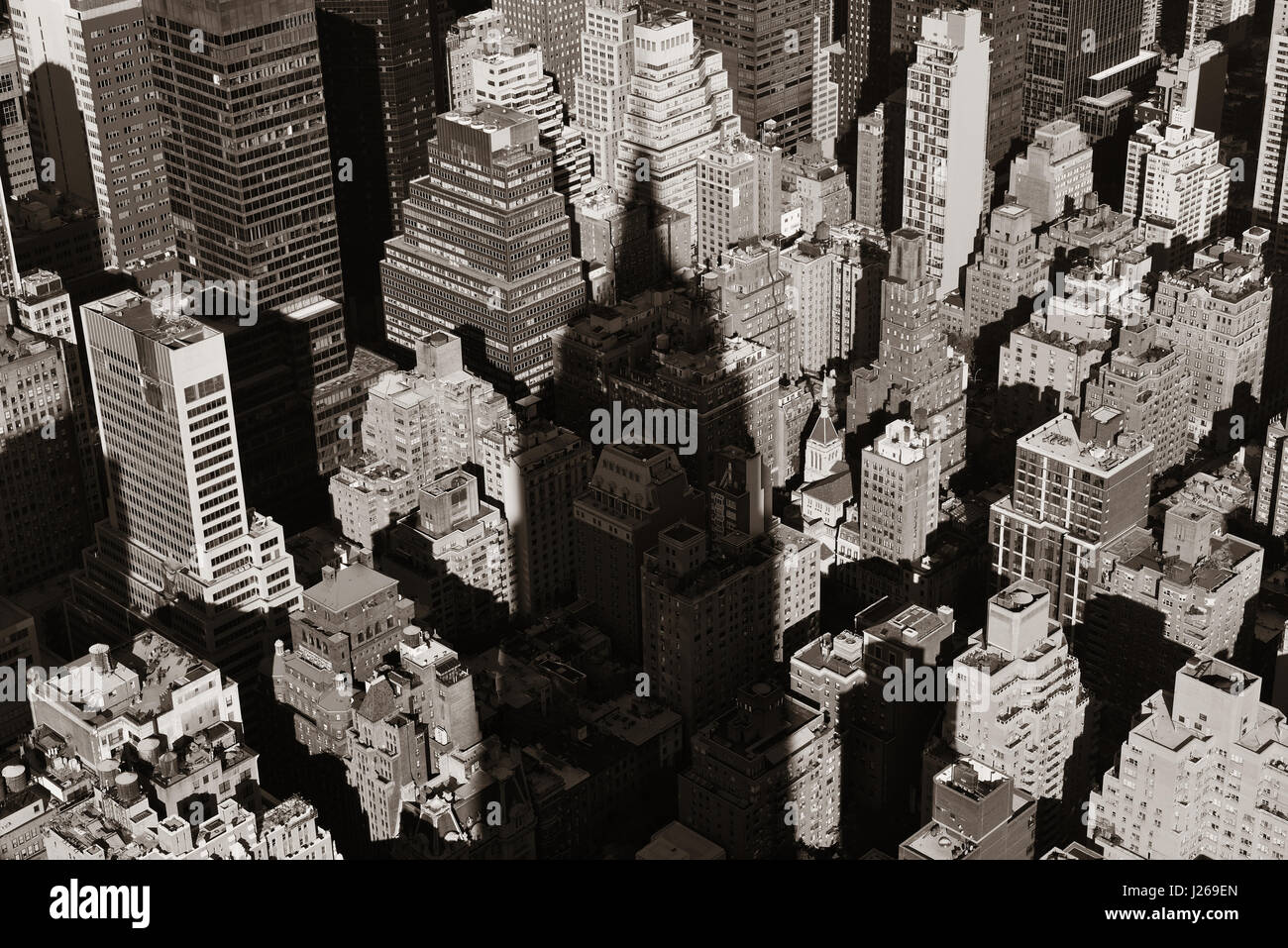 New York City - SEP 11: Empire State Building shadow over urban ...