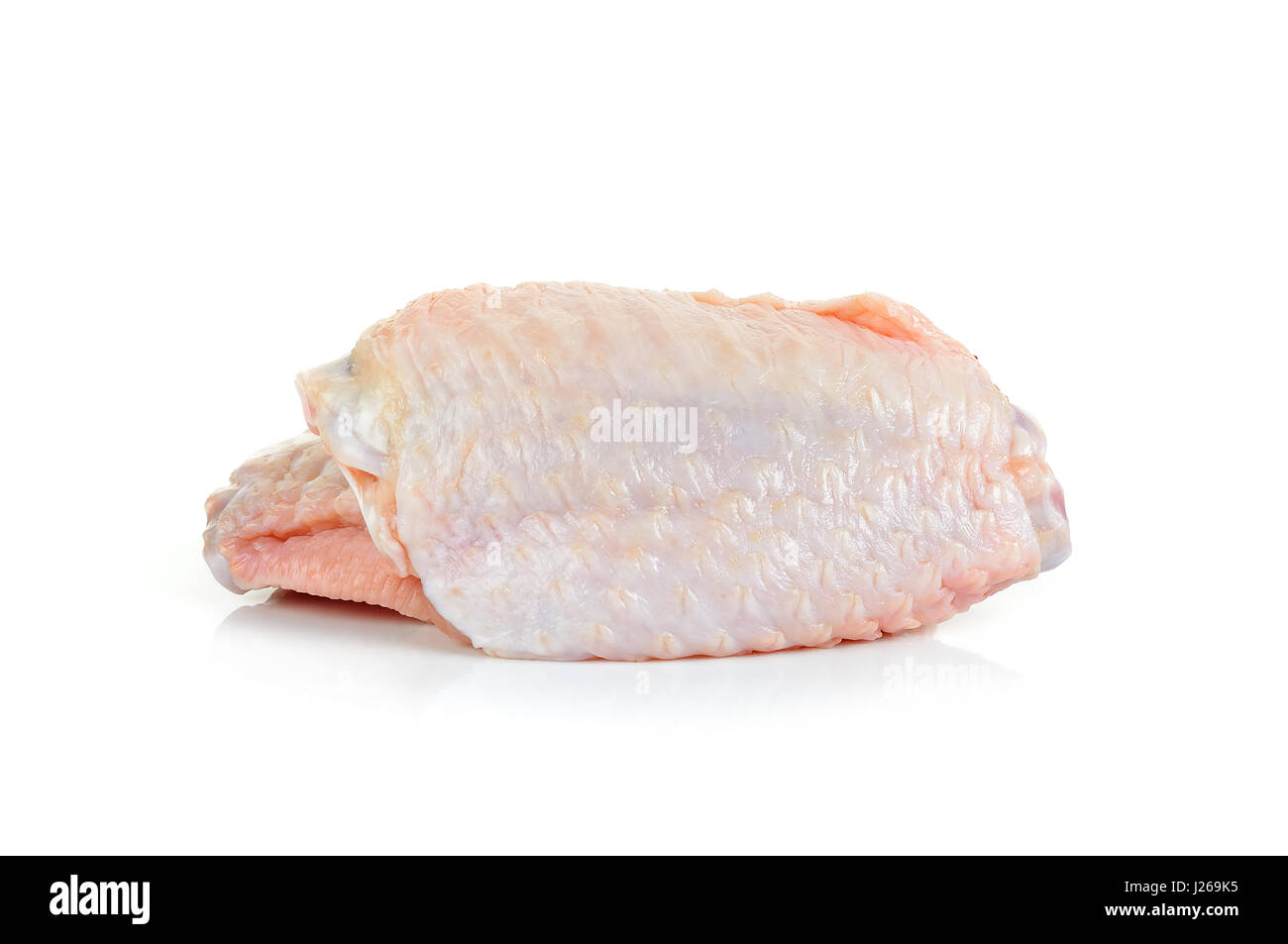 Raw chicken wing isolated on white background Stock Photo - Alamy