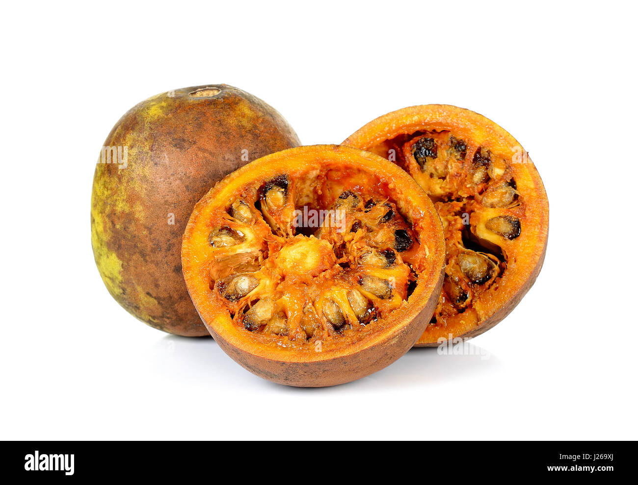 Bael isolated on the white background Stock Photo - Alamy