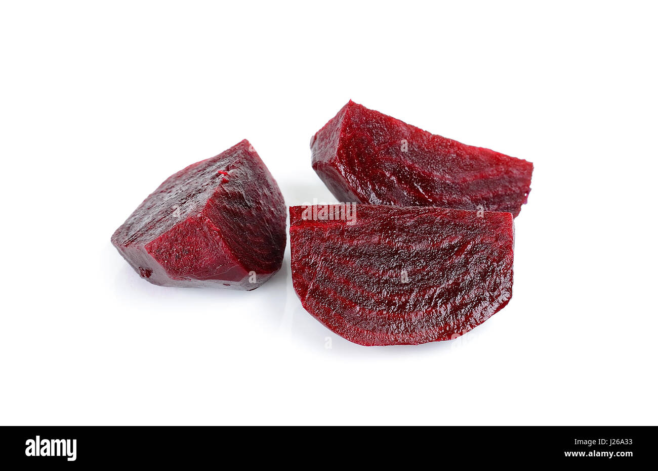 Boiled sliced beetroot isolated on white background Stock Photo - Alamy