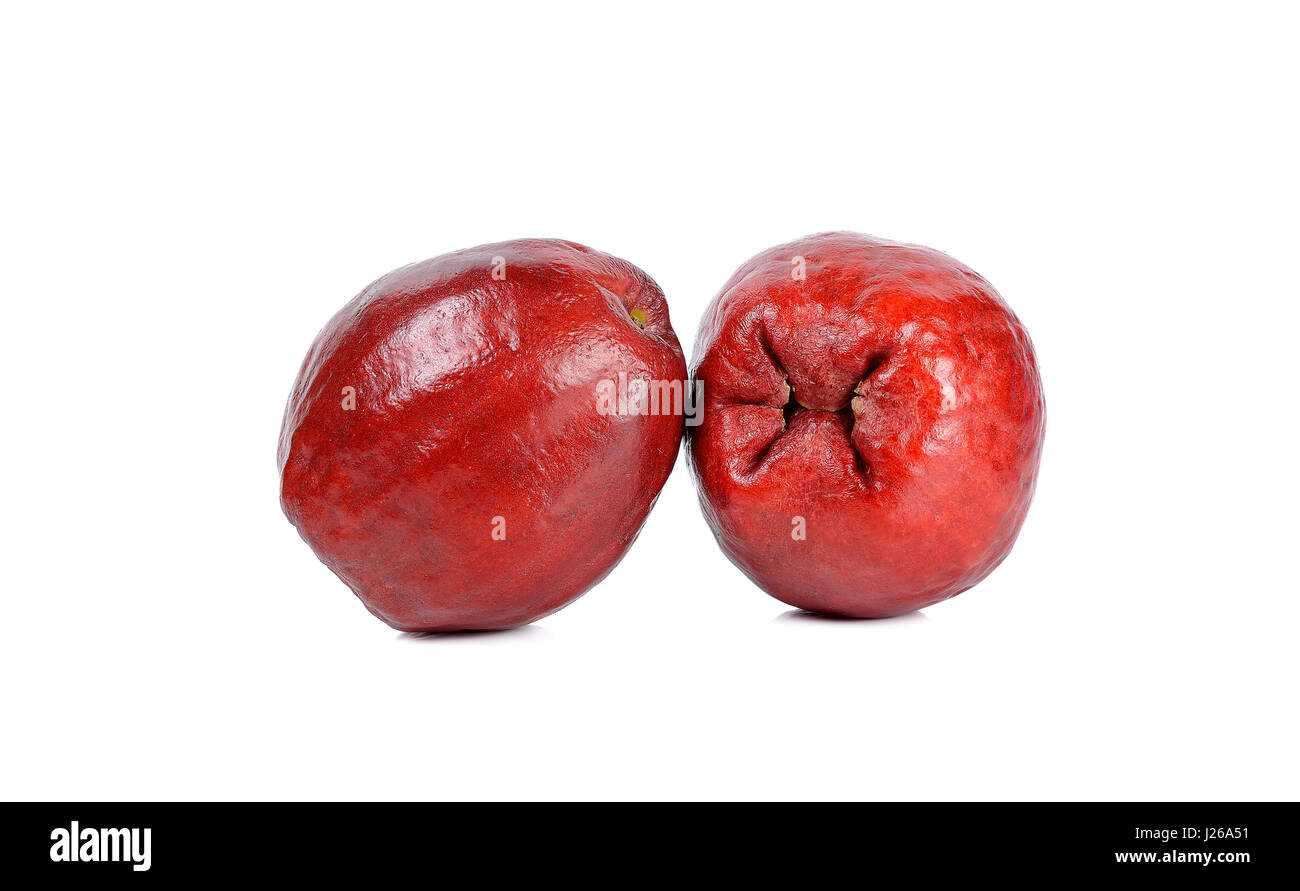 Pomerac, Malay apple, isolated on white background Stock Photo - Alamy