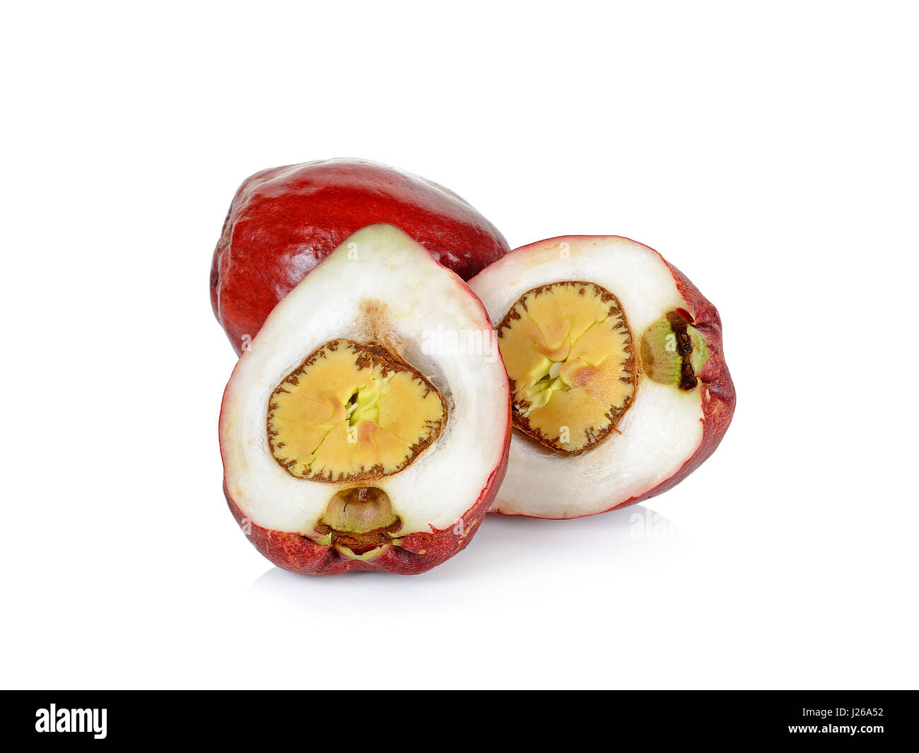 Pomerac, Malay apple, isolated on white background Stock Photo - Alamy