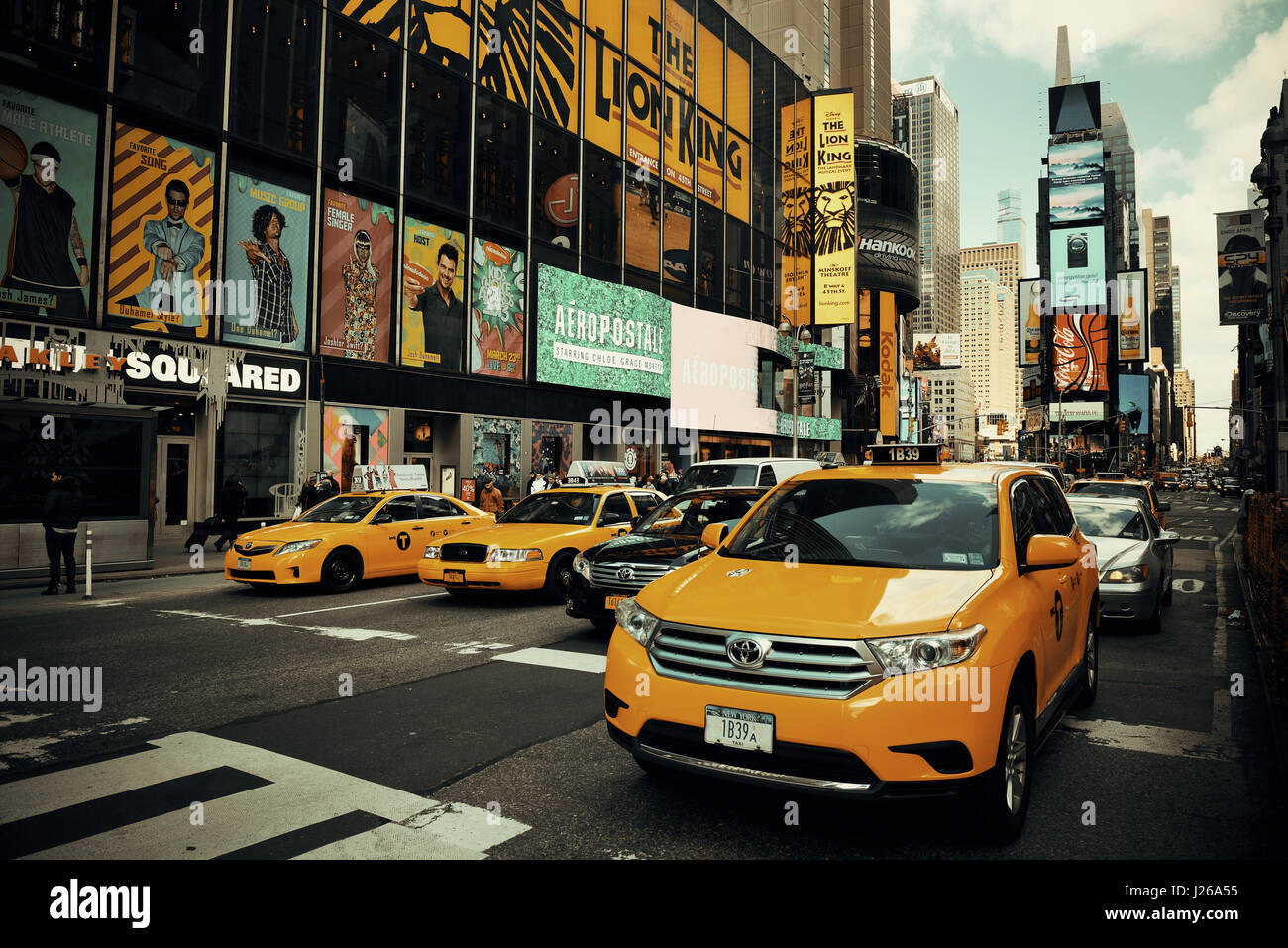 Times square street view hi-res stock photography and images - Alamy