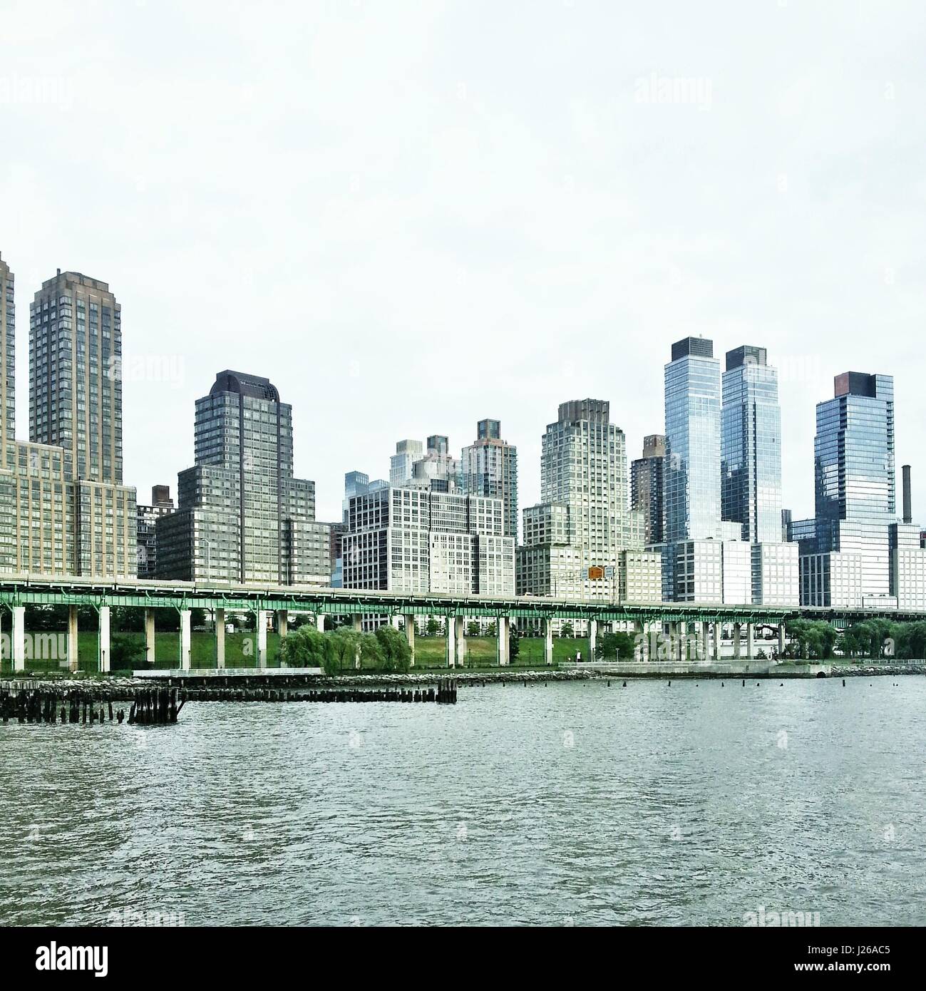 West Side New York City Skyline, America, USA Stock Photo - Alamy