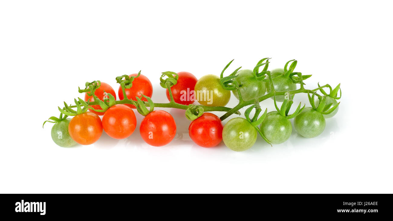 small tomato isolated on the white background Stock Photo - Alamy