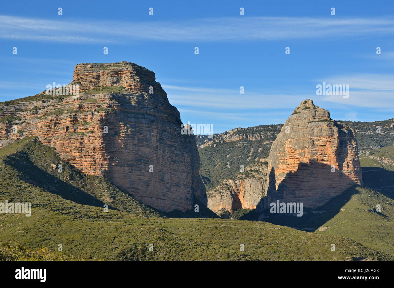 Natural gateway Salto de Roldan in Aragon Stock Photo - Alamy