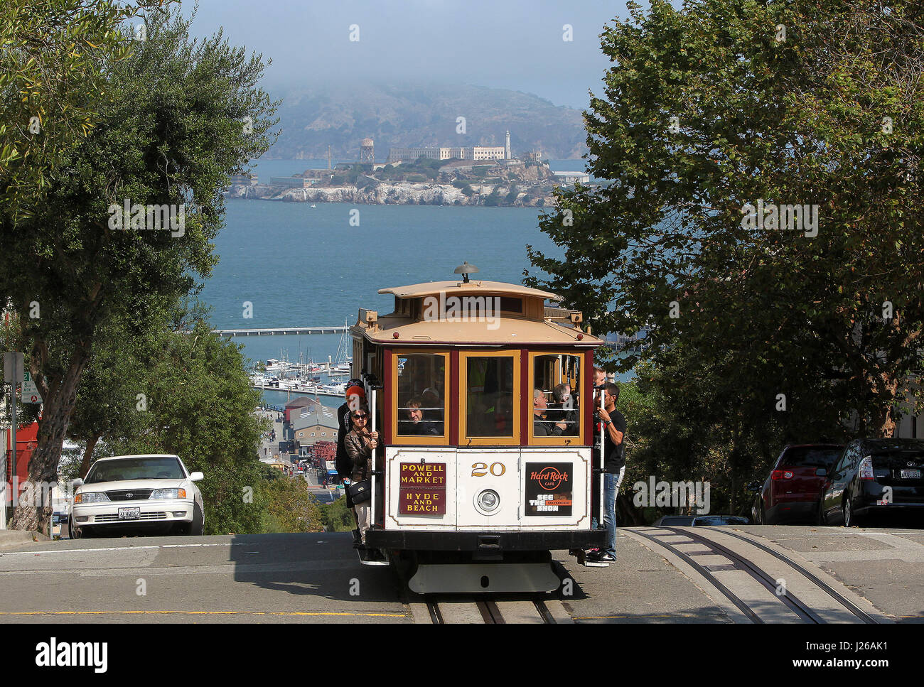 San Francisco,USA: cable car Stock Photo - Alamy